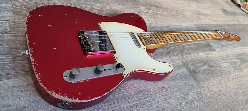 Fraser VTS Light Relic 60s Telecaster - Candy Apple Red | Reverb