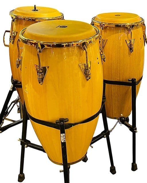 LP Classic Model Congas Set OF 3 with stands two with cases. | Reverb