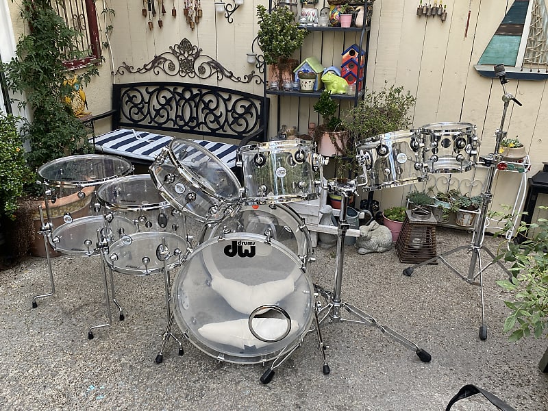 DW Design Series 7pc Set Acrylic Drums 8/10/12/14/16/22/14SD | Reverb