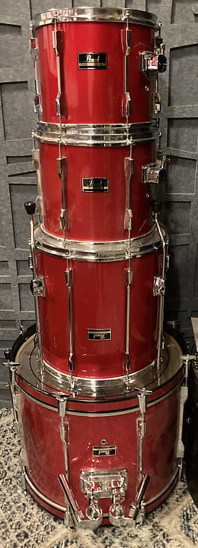 Pearl Export Drum Kit Red | Reverb