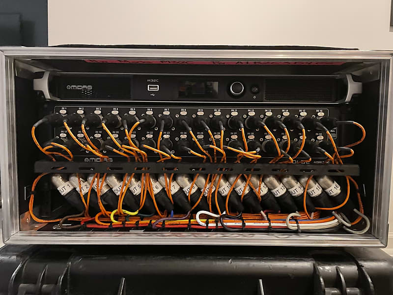 Midas M32C & Midas DL32 Custom Fly Rack w/32 Channel Split | Reverb