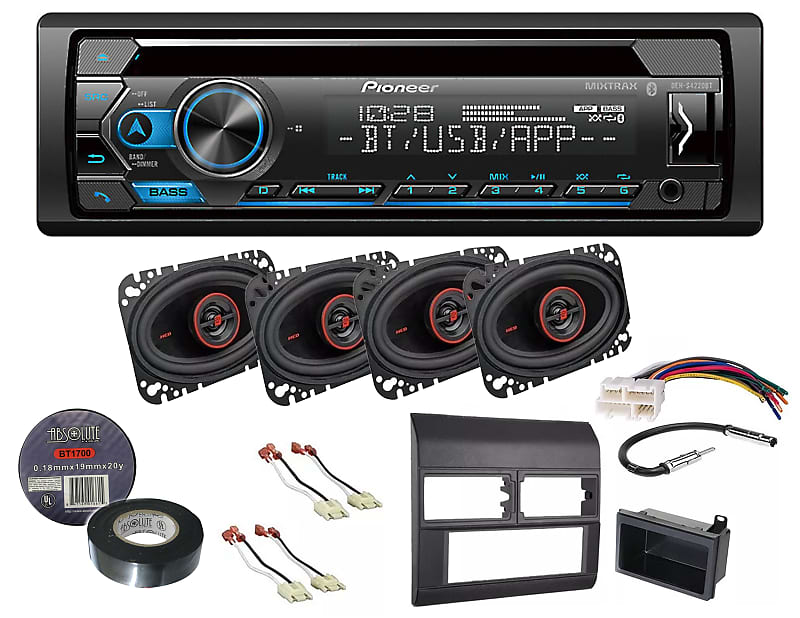 Pioneer DEH-S4220BT CD Install kit & 4x6 Speakers for | Reverb