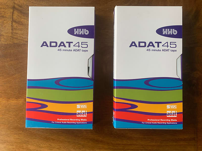 Pair of new HHB ADAT 45 Super VHS (S-VHS) tapes | Reverb