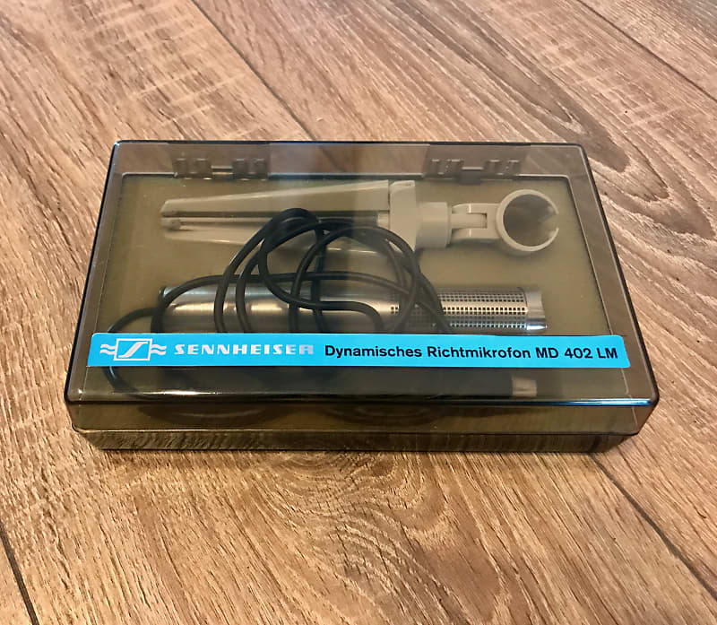 Sennheiser MD402 LM cardioid dynamic microphone in box | Reverb