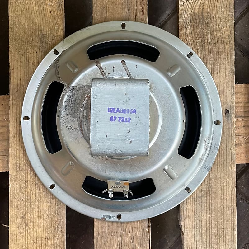 Vintage Eminence Alnico 12” 16 Ohm Guitar Speaker - Ribbed | Reverb