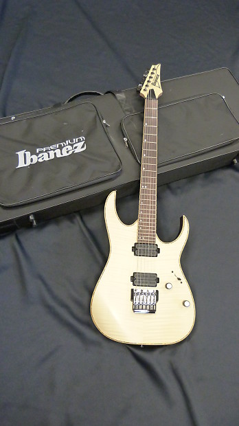 Ibanez RG721FM-NTF Premium Natural Flat inc Ibanez Case | Reverb
