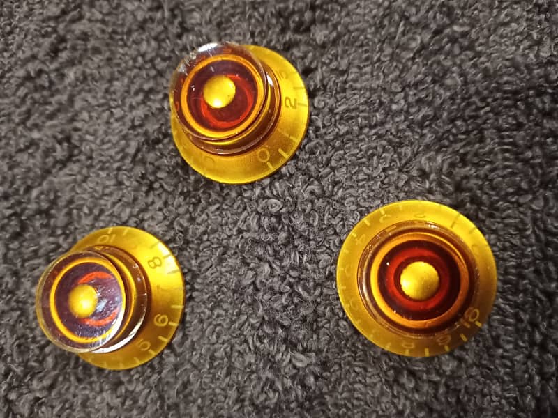 Vintage Amber Volume Tone Knobs | Reverb