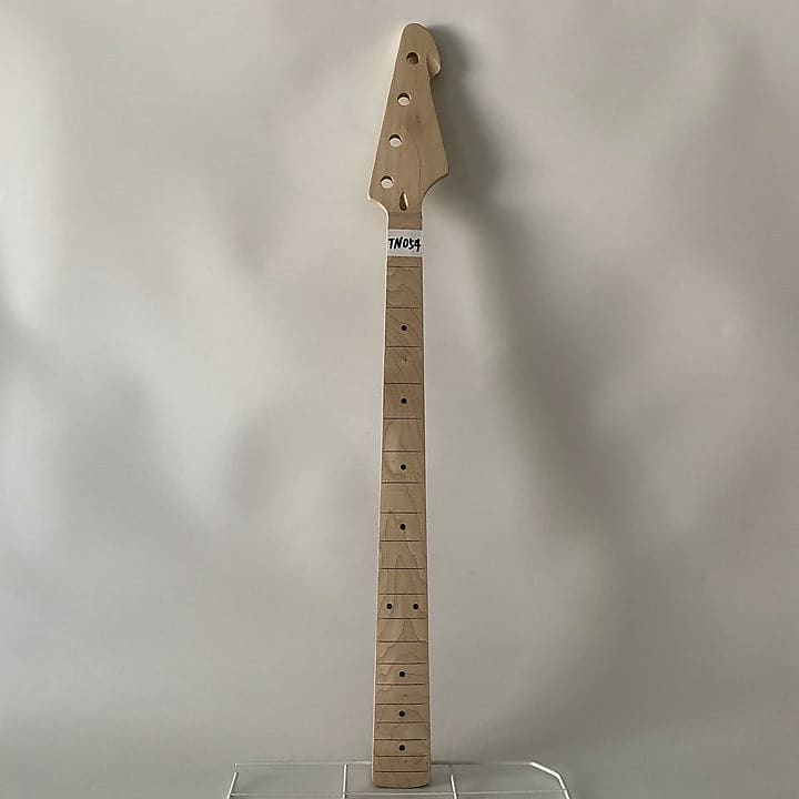 Maple Wood Unfinished 4 String Bass Guitar Neck | Reverb