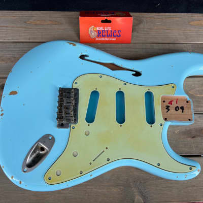 Real Life Relics Thinline F Hole Strat® Stratocaster® Body | Reverb
