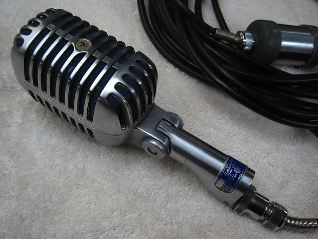 Shure 55S / Elvis Microphone 1954 -- Blue Screen | Reverb