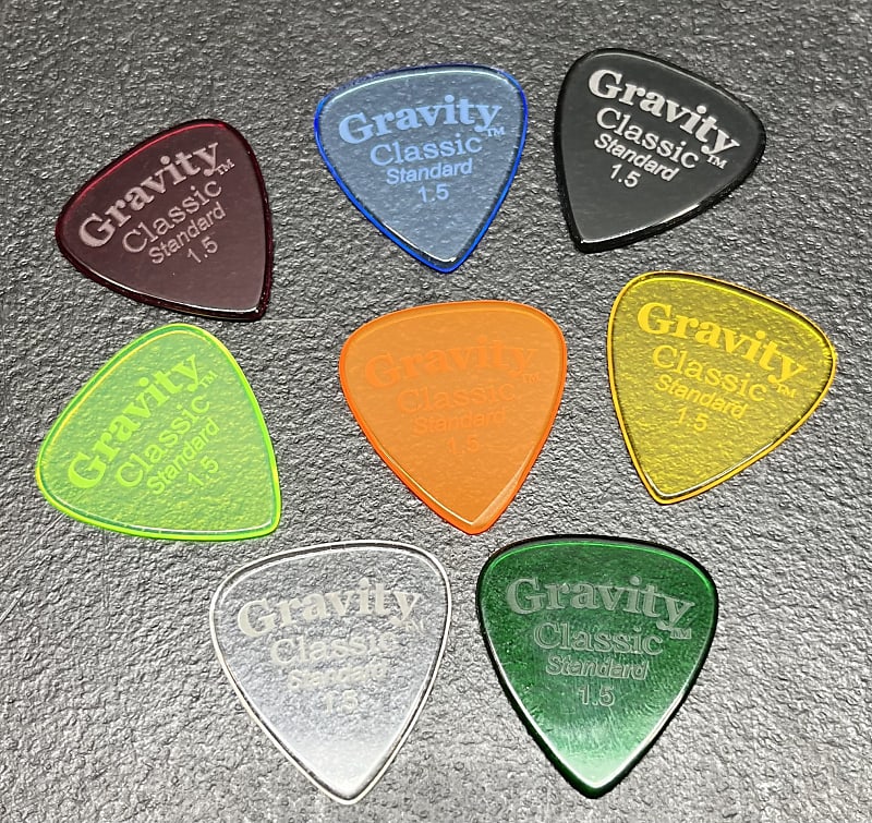 Gravity Picks Classic Standard Guitar Picks - 1.5mm (8-pack) | Reverb
