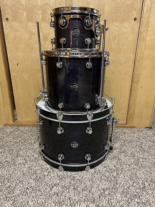 DW Performance Series Maple shell pack 2024 - Ebony Stain | Reverb
