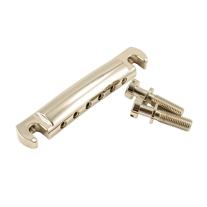 Lightweight Aluminium Wraparound Stop Bar Tailpiece-Nickel | Reverb UK