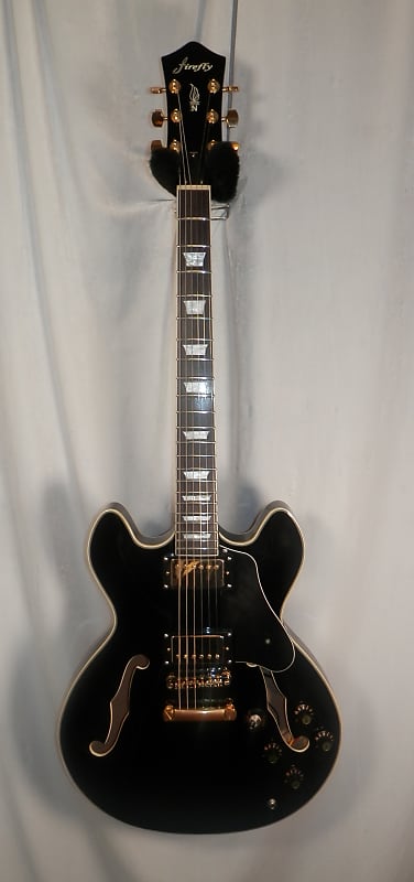 Firefly Es-335 Copy Semi-hollow Electric Guitar Black used | Reverb