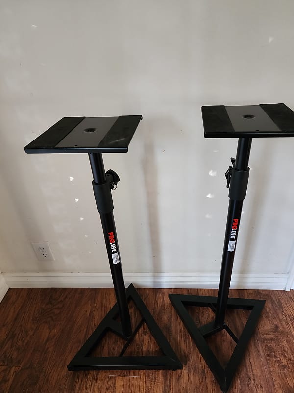 Proline Adjustable Studio Monitor Stand 2022 - Black | Reverb
