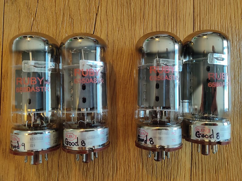 RUBY TUBES 6550 MATCHED QUAD | Reverb