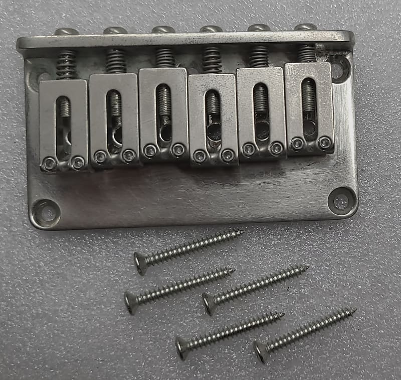 Aged Relic Nickel Gotoh Non-tremolo Hardtail Bridge 2-1/16" | Reverb