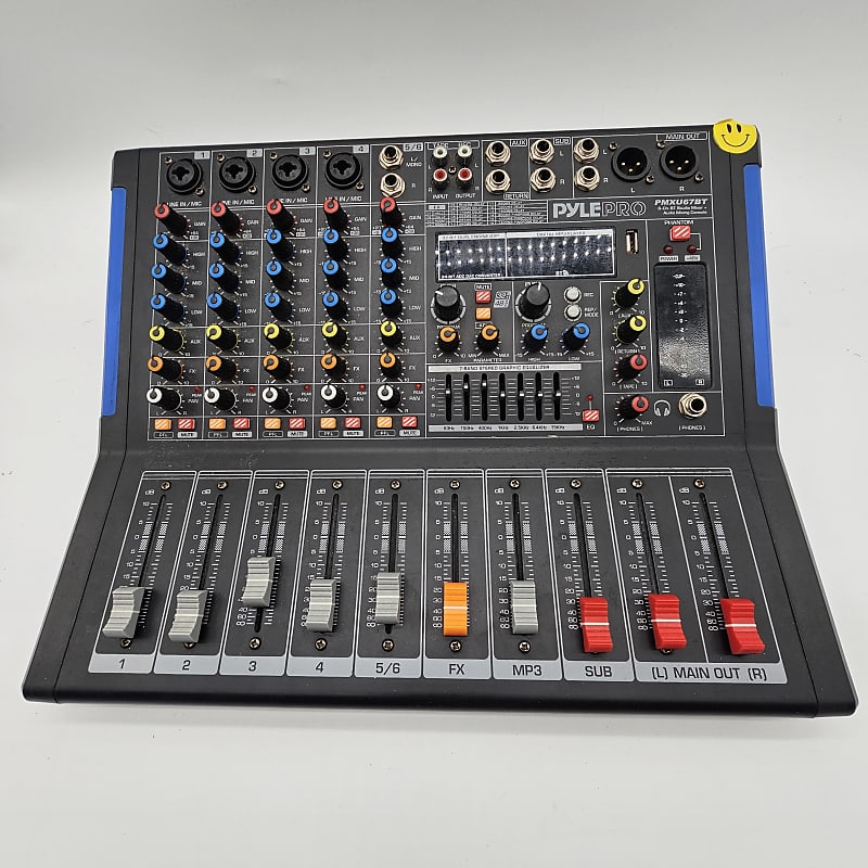 Pyle PMXU67BT 6-Channel Bluetooth Studio Audio Mixer | Reverb
