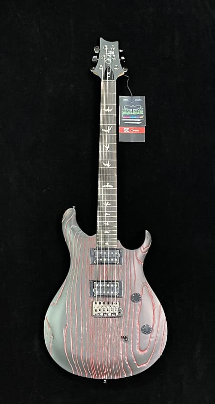 PRS SE Swamp Ash CE 24 Sandblasted Limited Edition- Red | Reverb