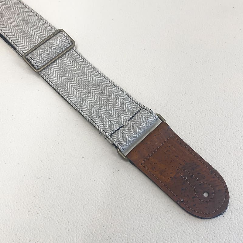 Leathergraft Vegan Tweed Guitar Strap-White | Reverb UK