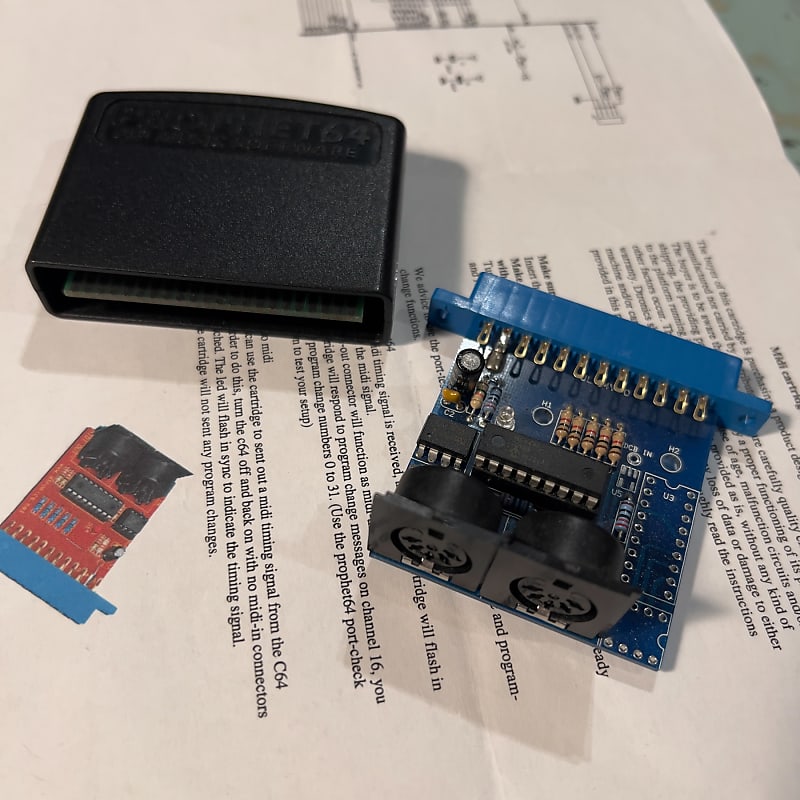 Mssiah Prophet 64 Cartridge & MIDI for Commodore 64 - Synth, | Reverb
