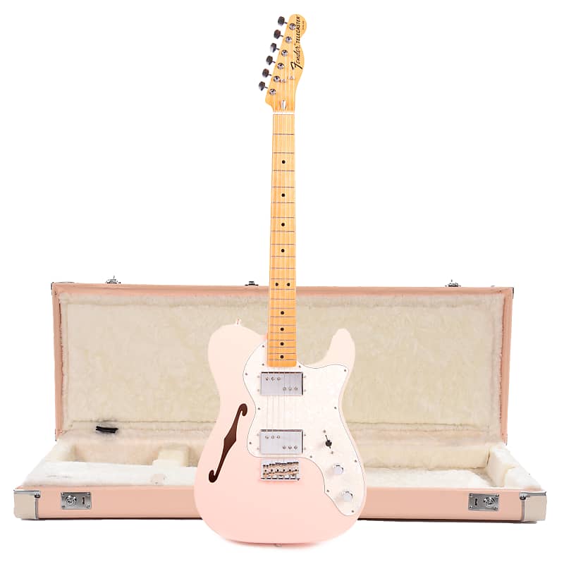 Fender Vintera '70s Telecaster Thinline Shell Pink w/4-Ply | Reverb