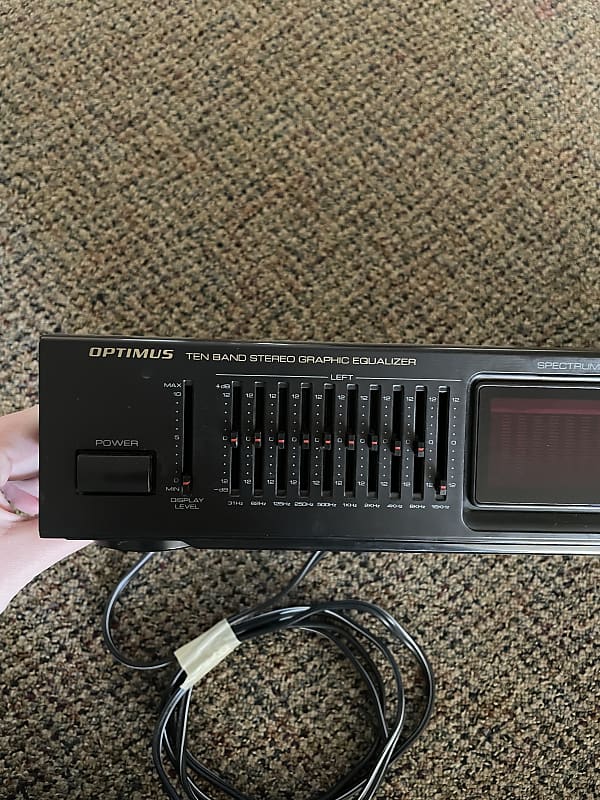Optimus Ten Band Stereo Graphic Equalizer | Reverb