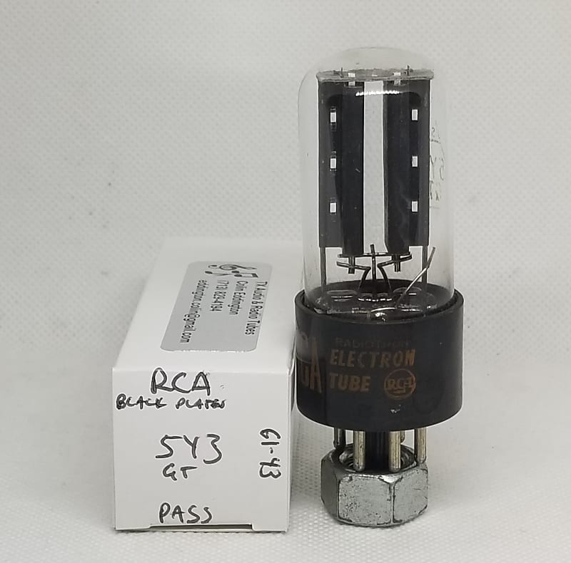 RCA 5Y3GT Black Plate Rectifier Single NOS | Reverb