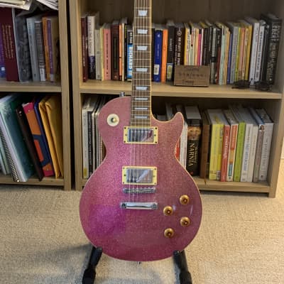 Epiphone Les Paul - Limited Edition - Pink Sparkle Flake | Reverb