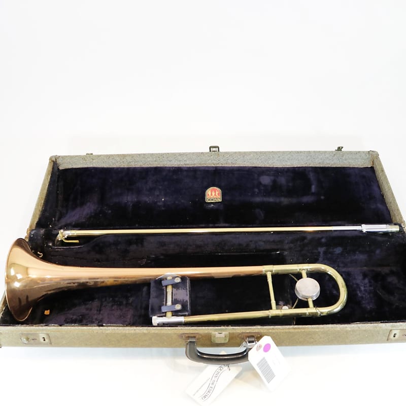 C.G. Conn Model 12H Professional Elkhart Trombone with Copper | Reverb