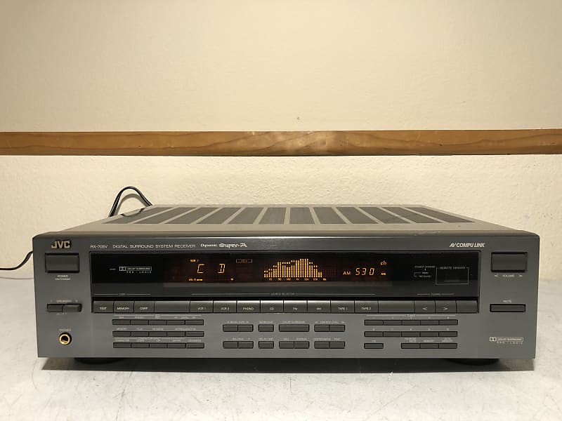 JVC RX-705V Receiver HiFi Stereo 4 Channel Graphic Equalizer | Reverb