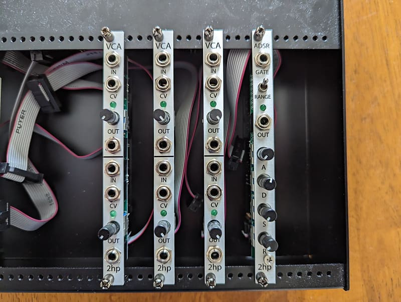 2hp 3x VCA + 1x ADSR 2010s Gray | Reverb