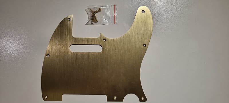 Fender Telecaster- Brushed Gold effect Pickguard | Reverb UK