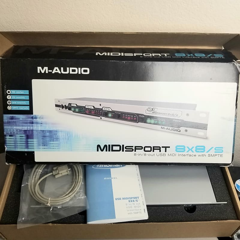 M-Audio MidiSport 8x8/S Rack Mount USB 8x8 Midi Interface - | Reverb