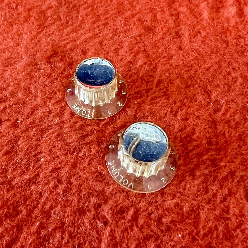 Guild / Kay Volume Tone knobs 1950’s - Clear reflector vol | Reverb
