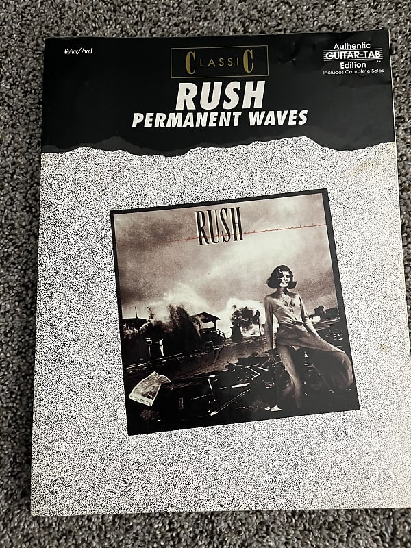 Guitar Tab Rush Permanent Waves RARE | Reverb