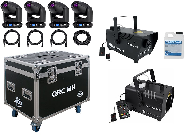 (4) American DJ FOCUS SPOT 4Z LED DMX Moving Head Spot | Reverb