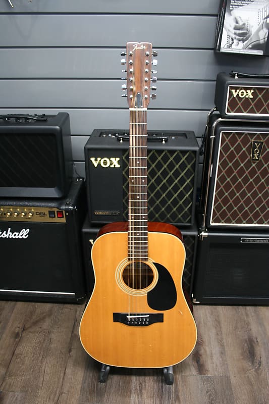 1980's Fender F-5 12 string acoustic - Natural | Reverb
