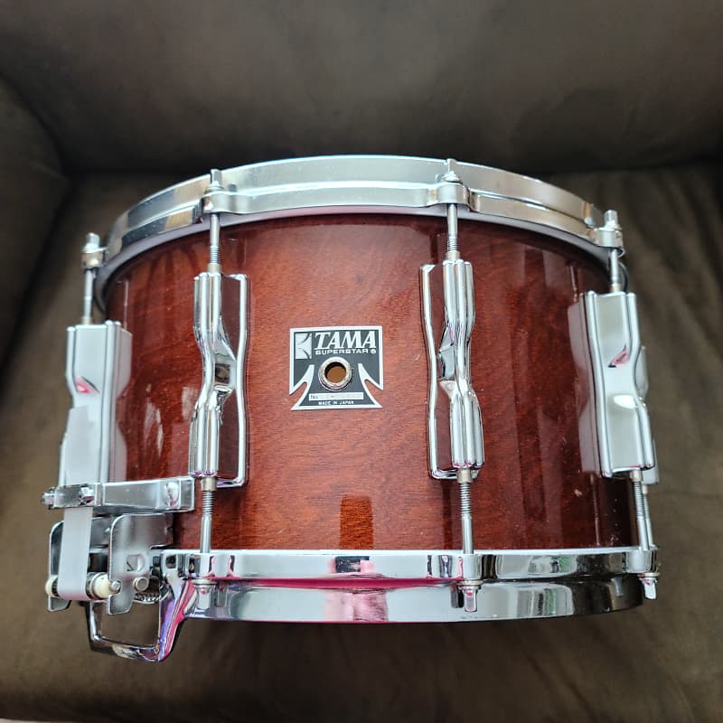Tama Superstar Super Mahogany 14x8 snare drum 1984 Super | Reverb