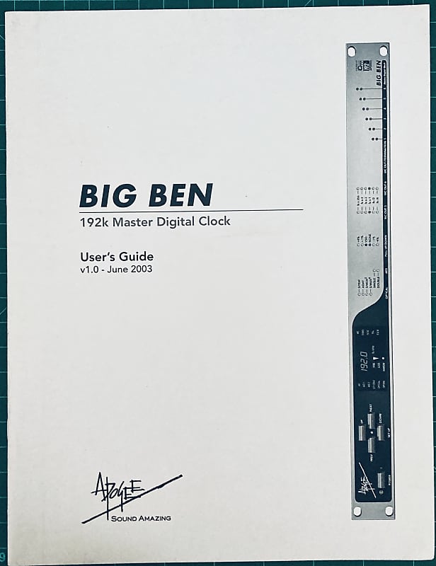 Apogee Digital Big Ben Master Digital Clock • OEM Original | Reverb