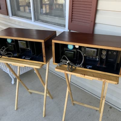 (Pair) Altec 9477B Power Amplifiers w/ Custom Wooden | Reverb