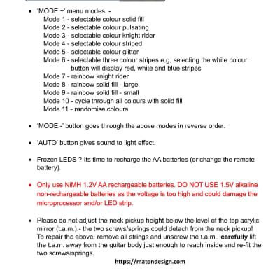 Gear4music Knoxville - Infinity Mirror Guitar with sound to | Reverb