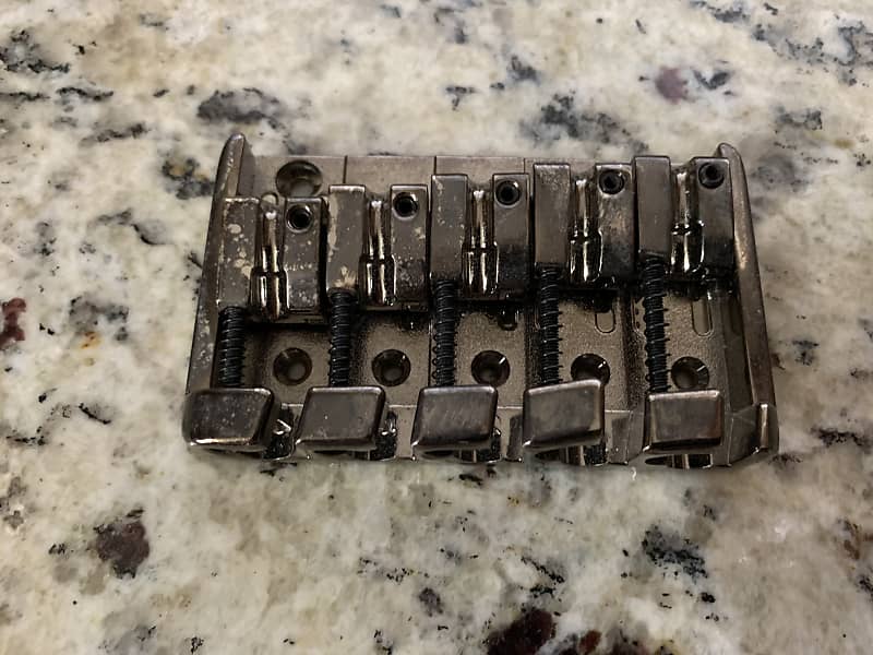 5 String Bass Bridge Black Chrome | Reverb