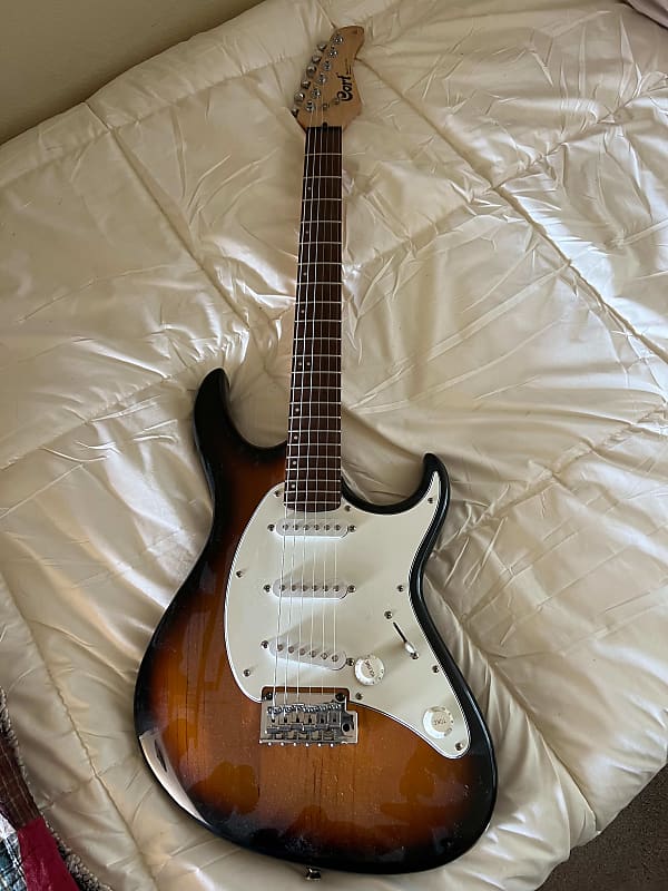 CORT G-200 2002 sunburst double cutaway | Reverb