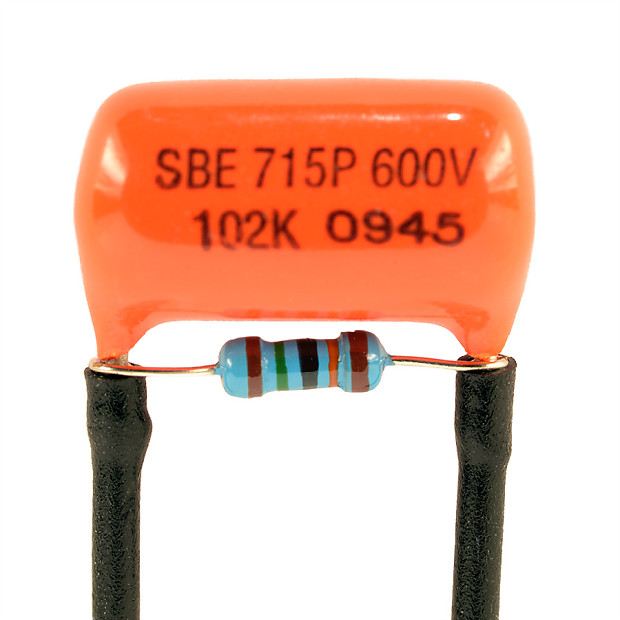 Treble Bleed Mod Orange Drop .001uF capacitor + 150K Ohms | Reverb