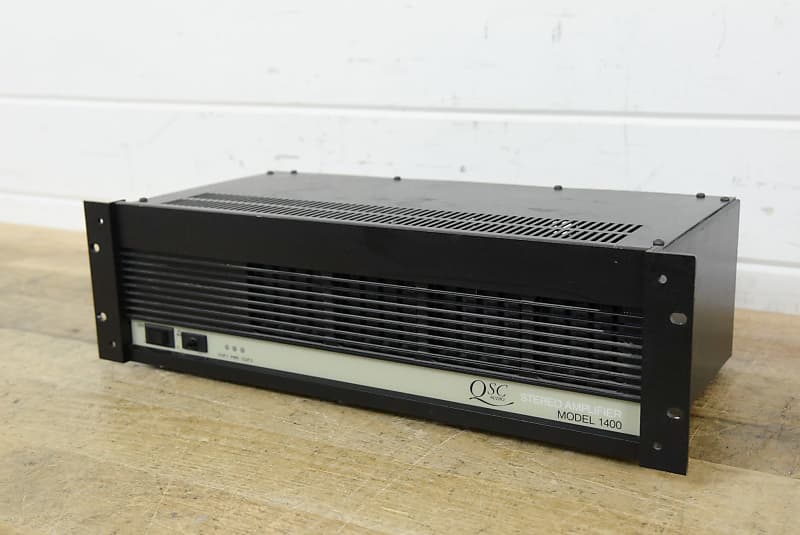 QSC Model 1400 2 Channel Power Amplifier (church owned) | Reverb