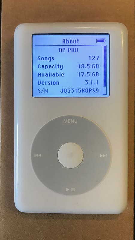 Apple iPod classic 4th Gen A1059 2004 - white | Reverb
