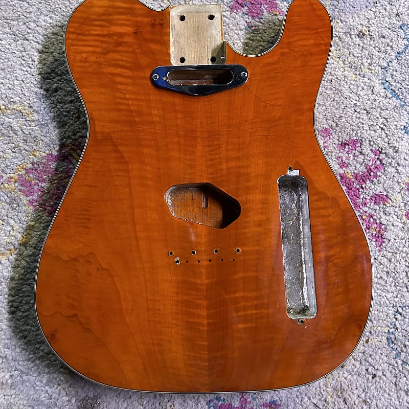 Unknown Tele style body - Orange | Reverb