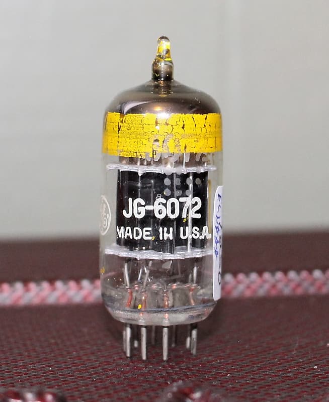 GE JG 6072 12AY7 PERFECT BALANCE BLACK PLATE S RODS 3 MICA | Reverb