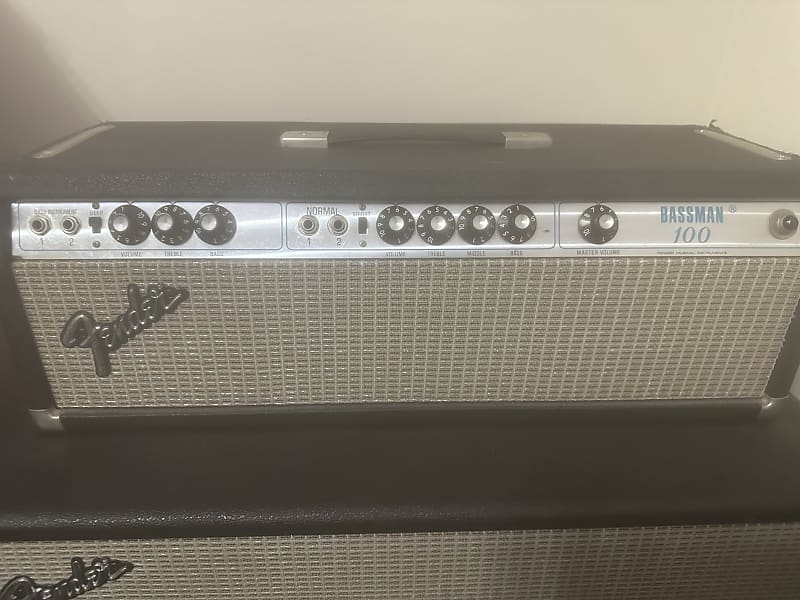 Fender Bassman 100 2 Channel Amp and Pyramid Cabinet | Reverb